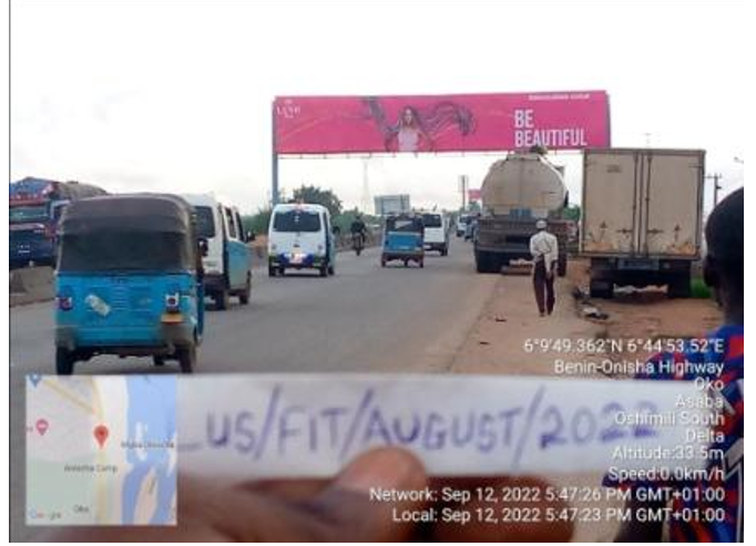 Gantry Billboard At Asaba Onitsha Expressway By Okoh Junction, Asaba - Transpose Communications